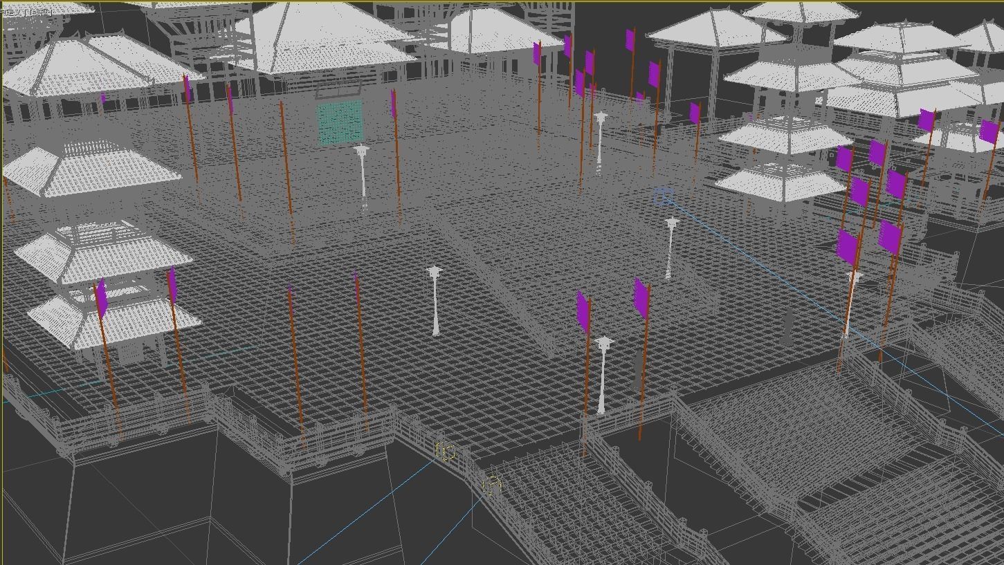 Ancient buildings of the Han Dynasty in China 3D model | CGTrader