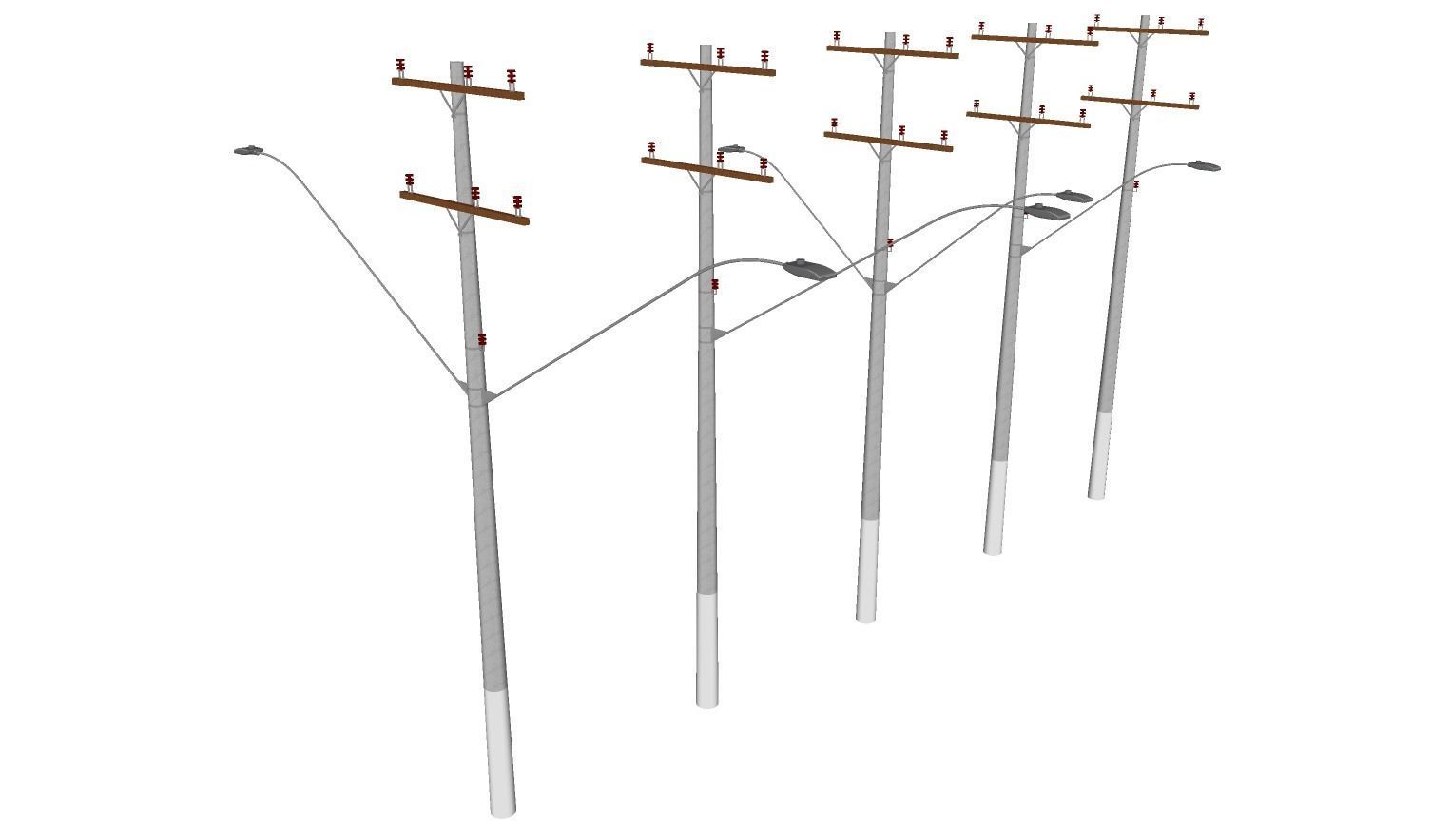 Concrete Lamp Post - Light Pole - Street Light - Group 11 3D model ...