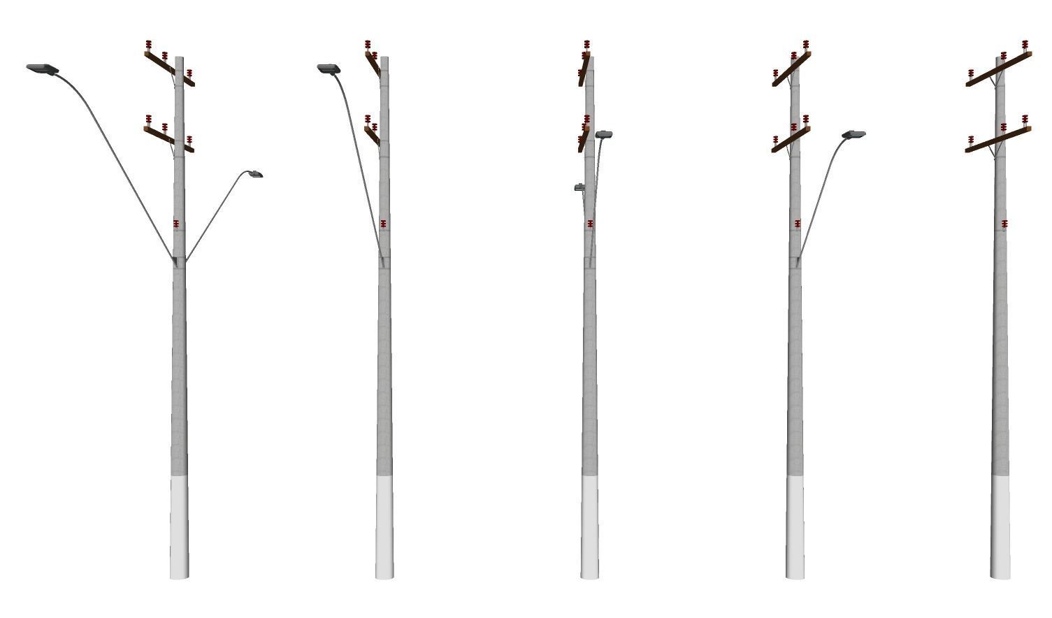 Concrete Lamp Post - Light Pole - Street Light - Group 11 3D model ...