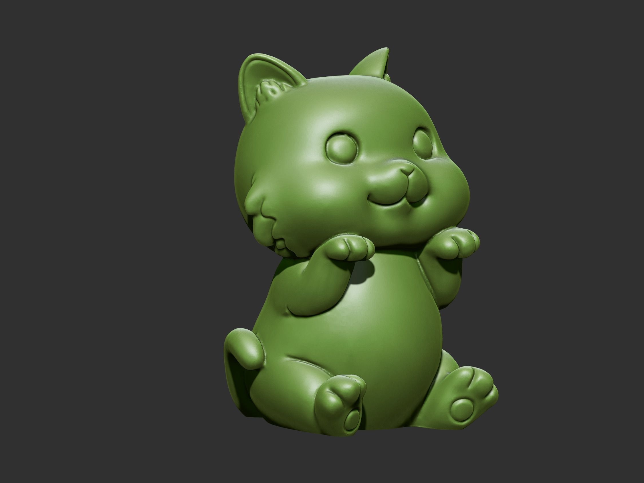 cute cat 3D model 3D printable | CGTrader