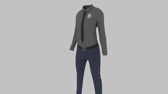 3D model Police Uniform VR / AR / low-poly | CGTrader