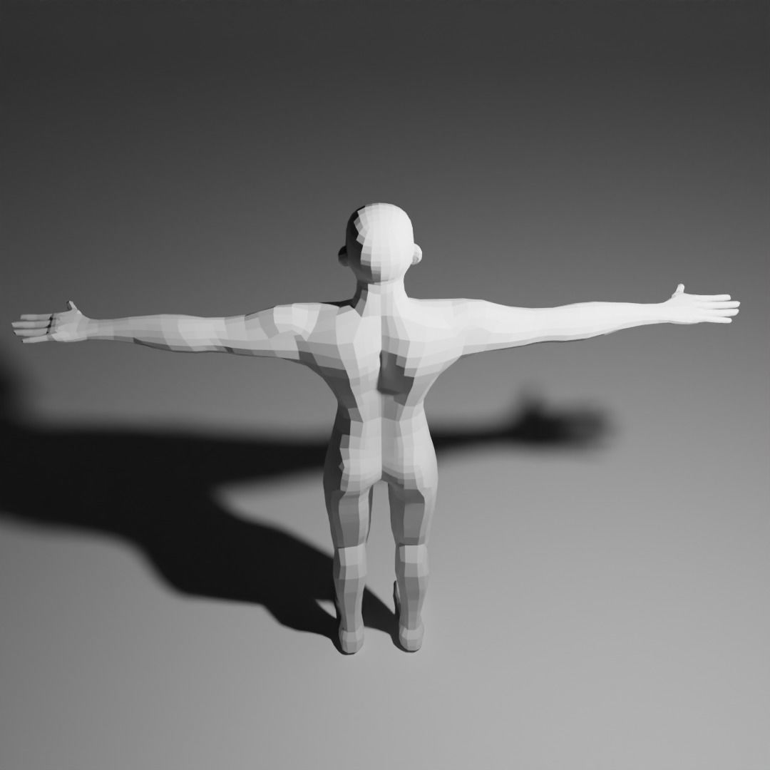 3D model Male base model VR / AR / low-poly | CGTrader