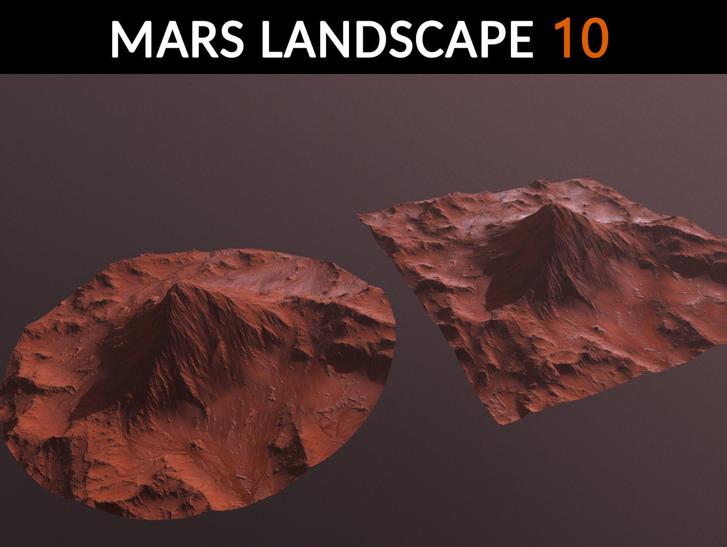 3D model Mars Landscapes Collection VR / AR / low-poly | CGTrader