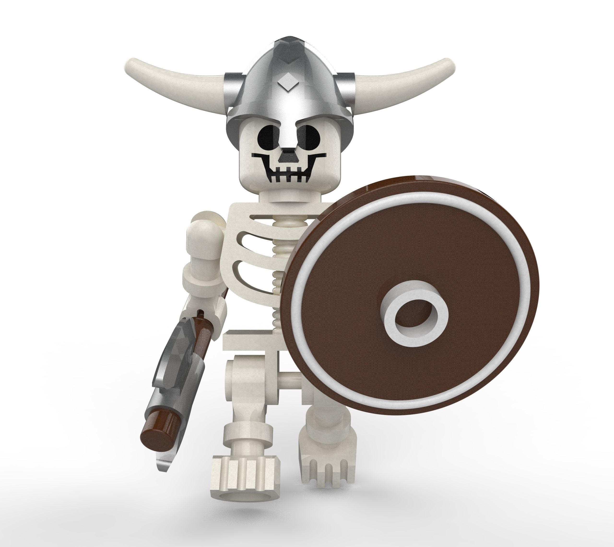 Lego Skeleton Viking 3D model | CGTrader