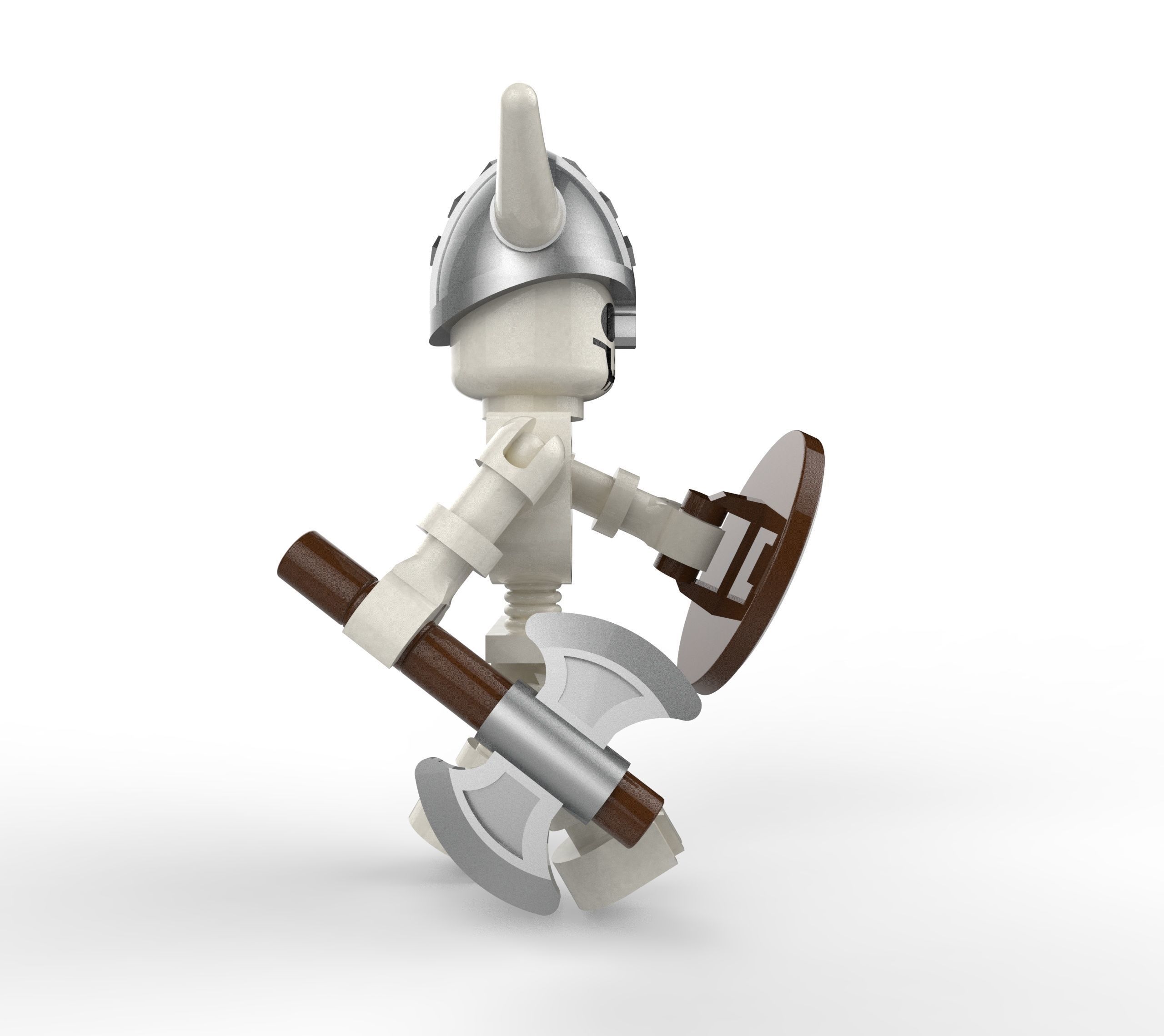 Lego Skeleton Viking 3D model | CGTrader