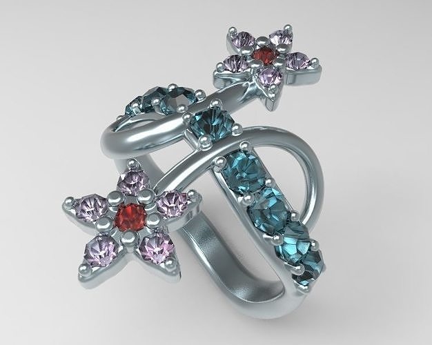 Finger Ring-05 3D model 3D printable | CGTrader