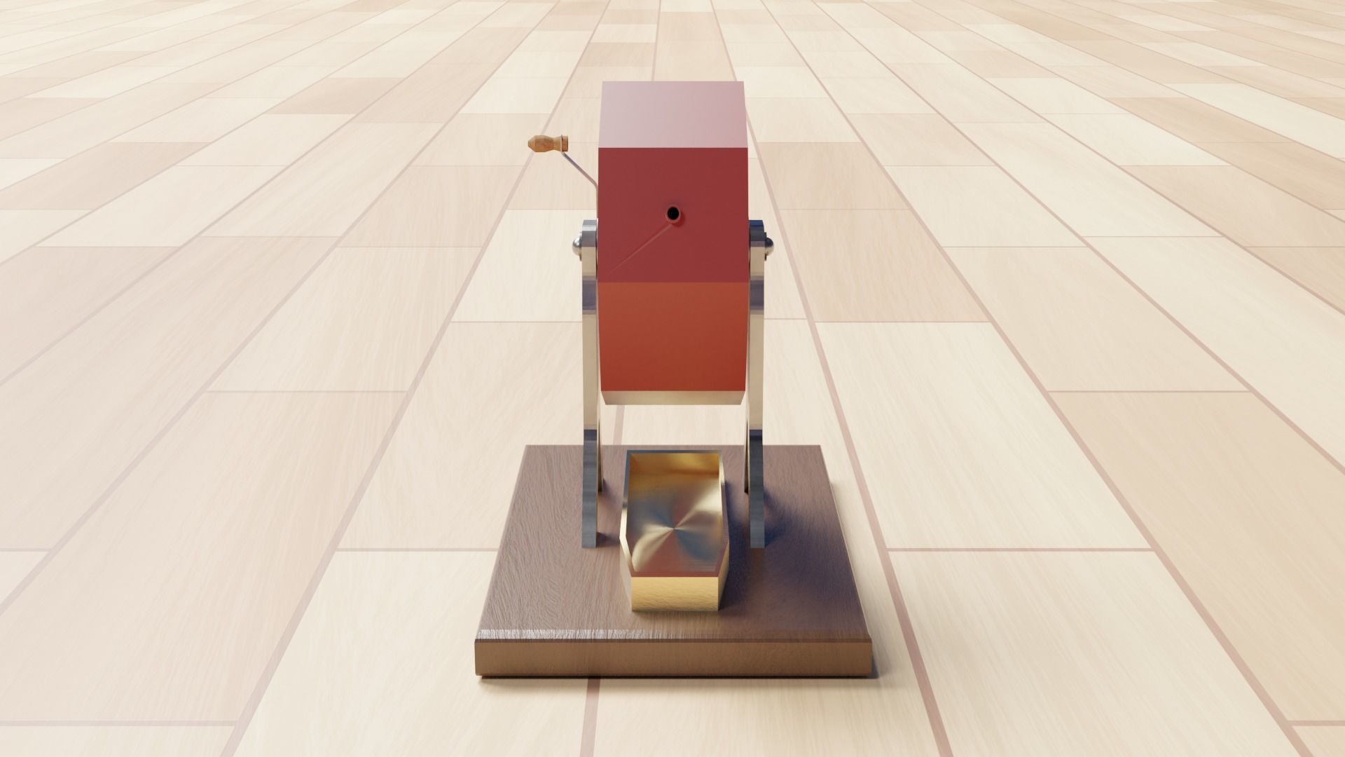 Fukubiki Garapon Traditional Lottery Machine 3D model | CGTrader