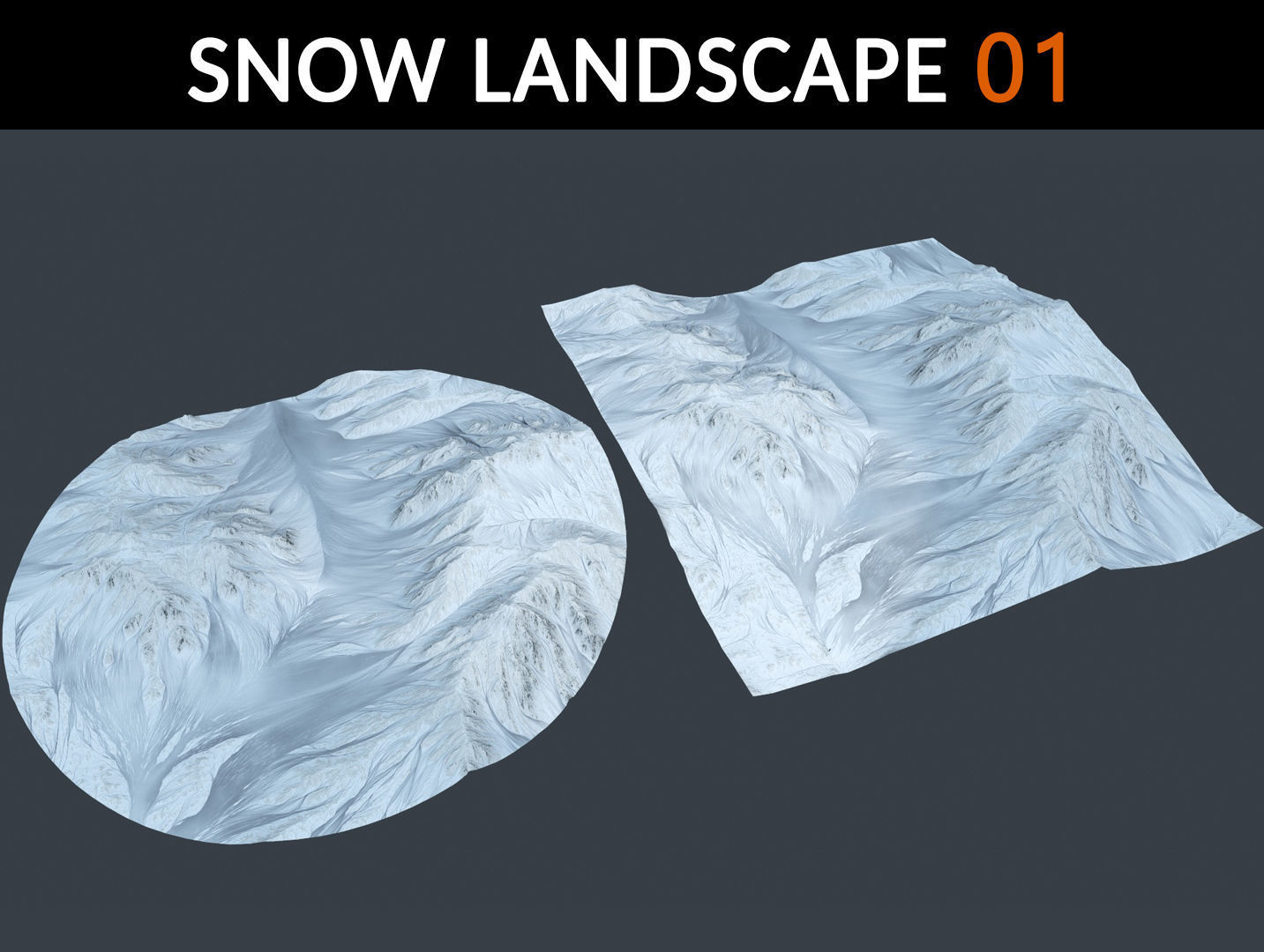 3D model Snow Landscapes Collection VR / AR / low-poly | CGTrader