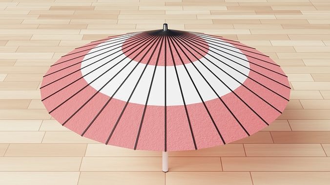Wagasa Japanese Umbella 3D model | CGTrader