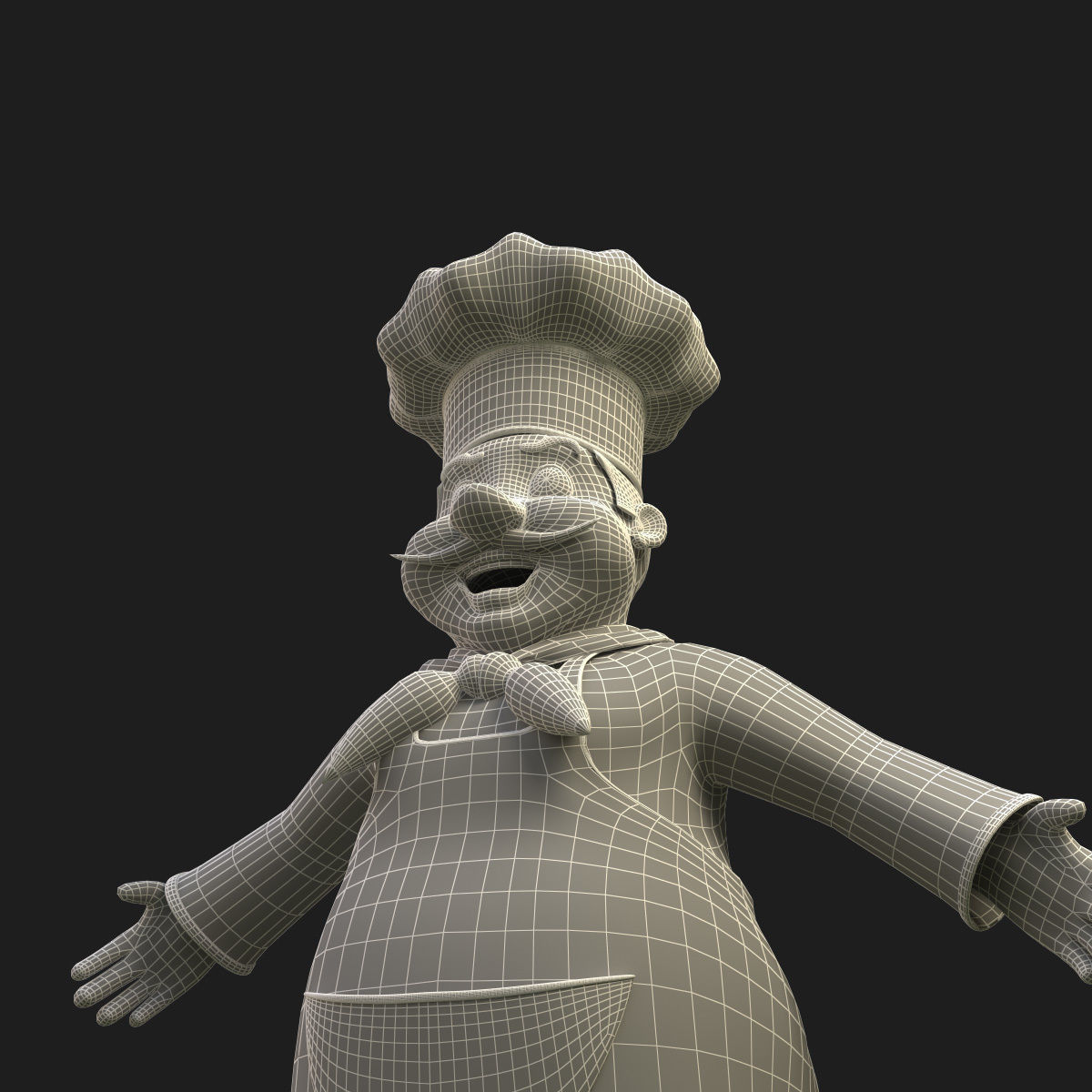 Chef cartoon 3D model | CGTrader