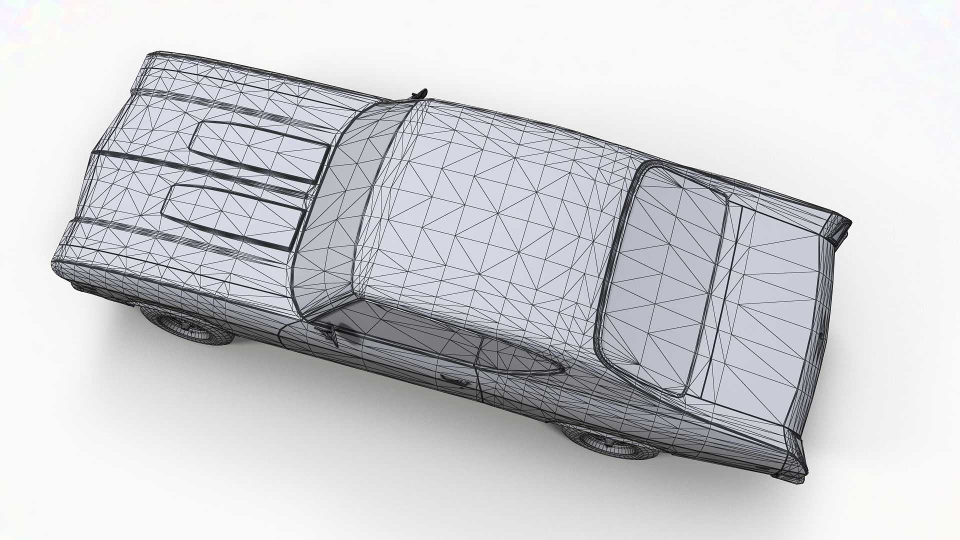 3D model 70s american coupe VR / AR / low-poly | CGTrader