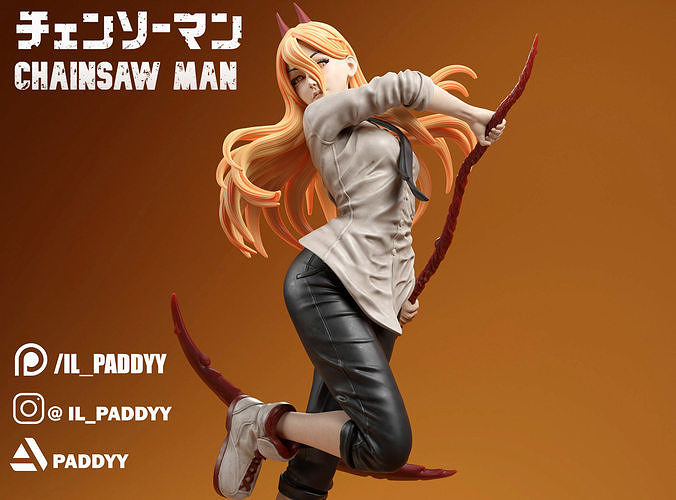 POWER CHAINSAW MAN 3D model 3D printable | CGTrader