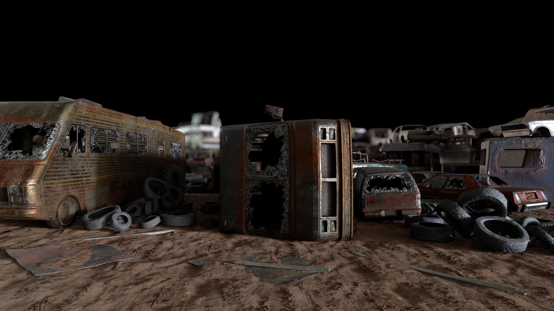 3D model Junkyard Environment VR / AR / low-poly | CGTrader