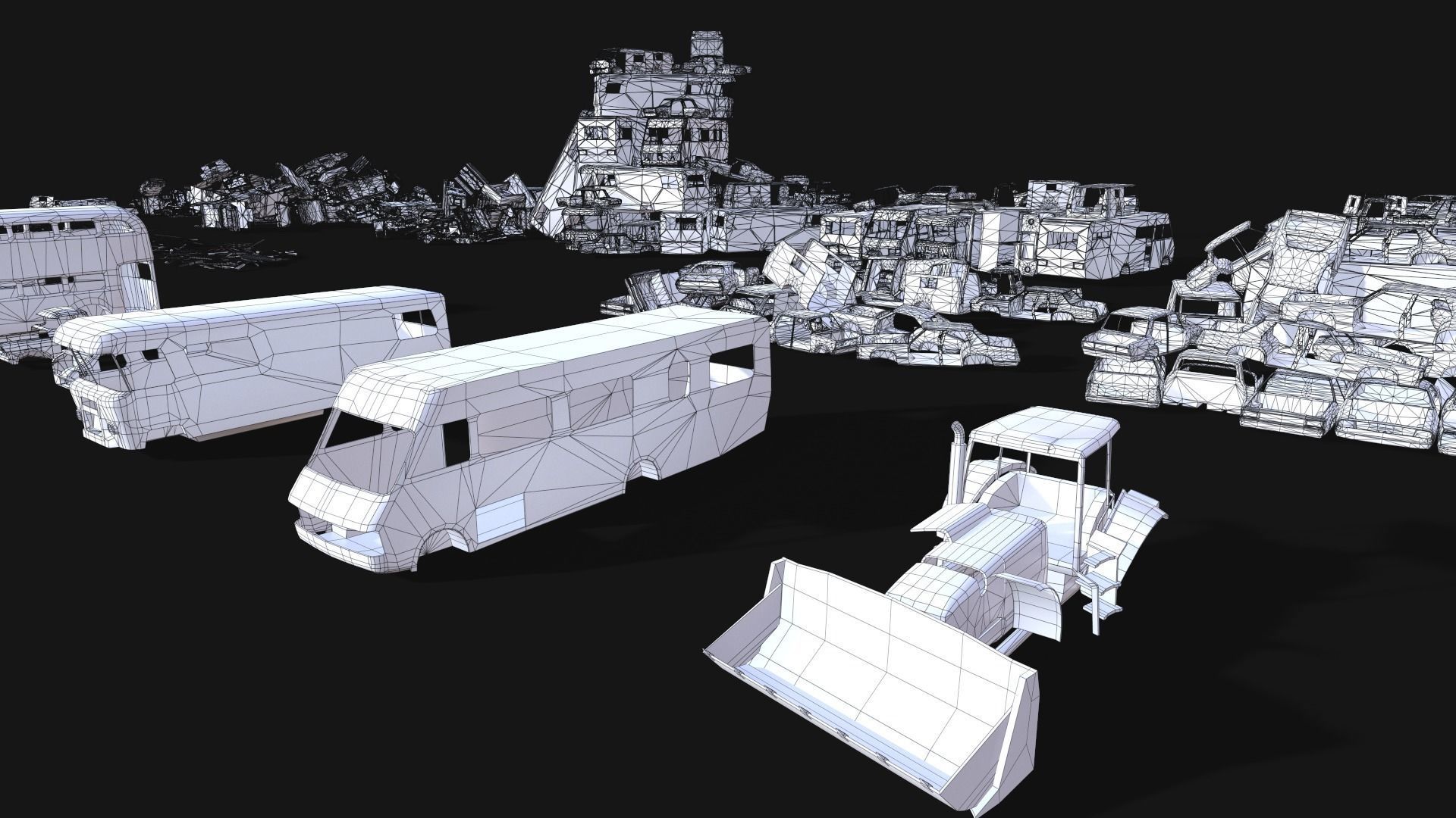 3D model Junkyard Environment VR / AR / low-poly | CGTrader