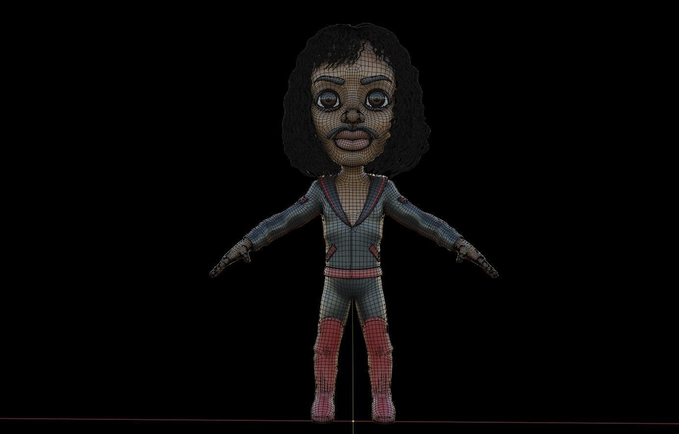 Guy Boy Man Rick James 3D model rigged | CGTrader