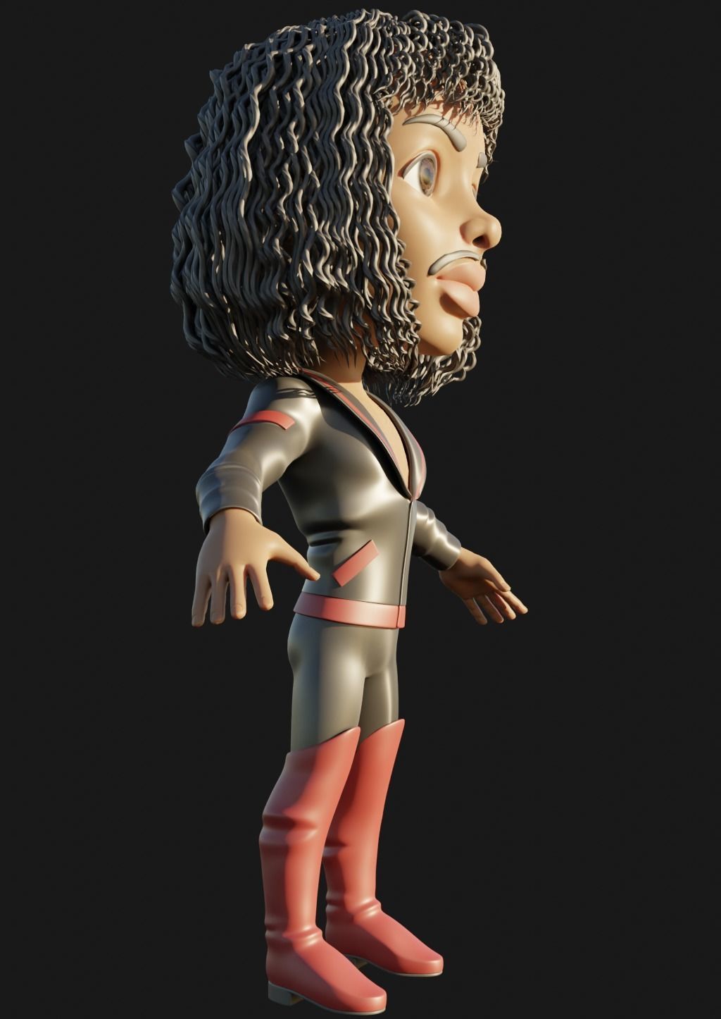 Guy Boy Man Rick James 3D model rigged | CGTrader