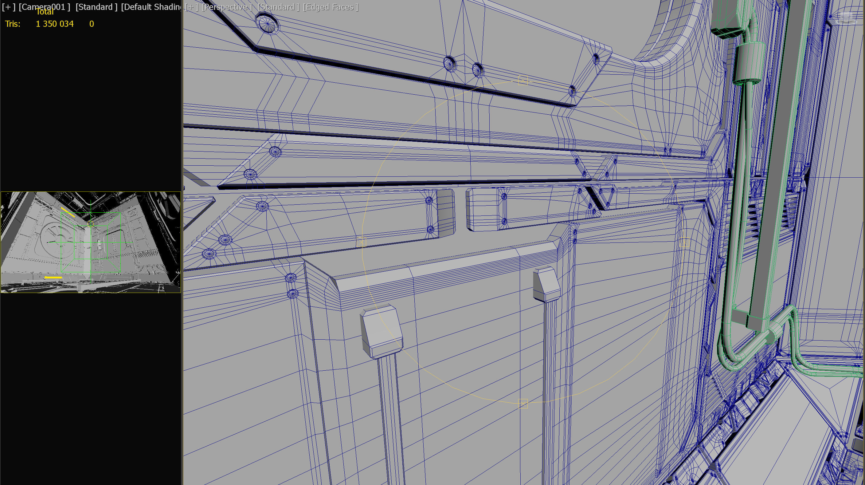 Spaceship Interior 03 Cross Unit PBR 3D model | CGTrader