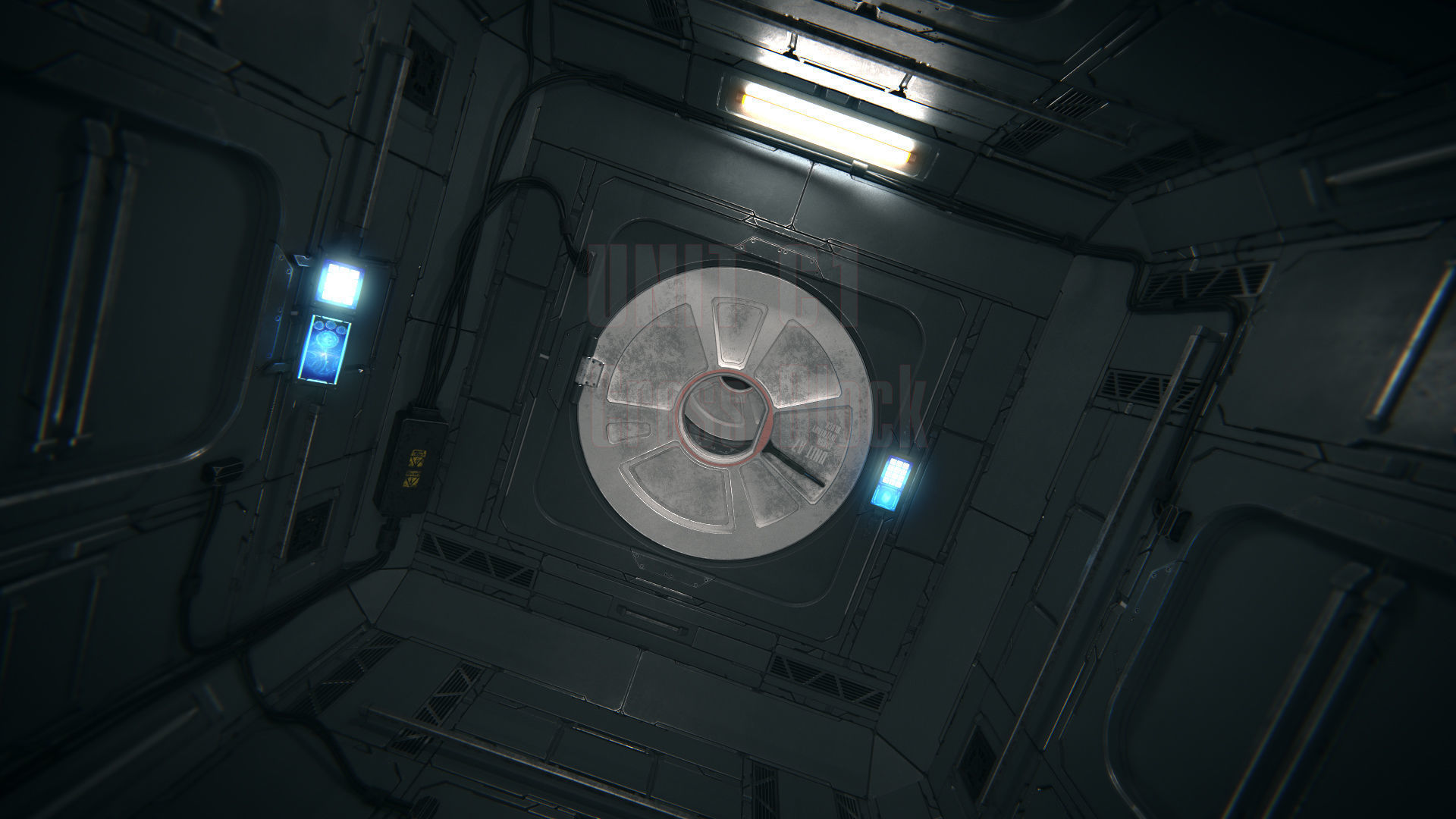 Spaceship Interior 03 Cross Unit PBR 3D model | CGTrader
