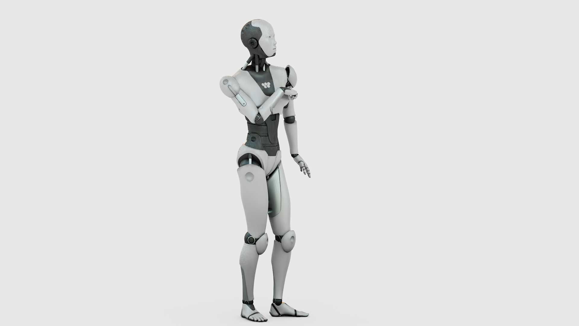 HUMANOID M-3200 RIGGED 3D model rigged | CGTrader