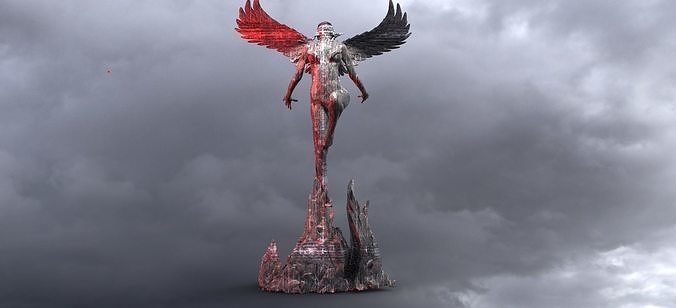 Angel mountain Sculpture 2 3D model | CGTrader