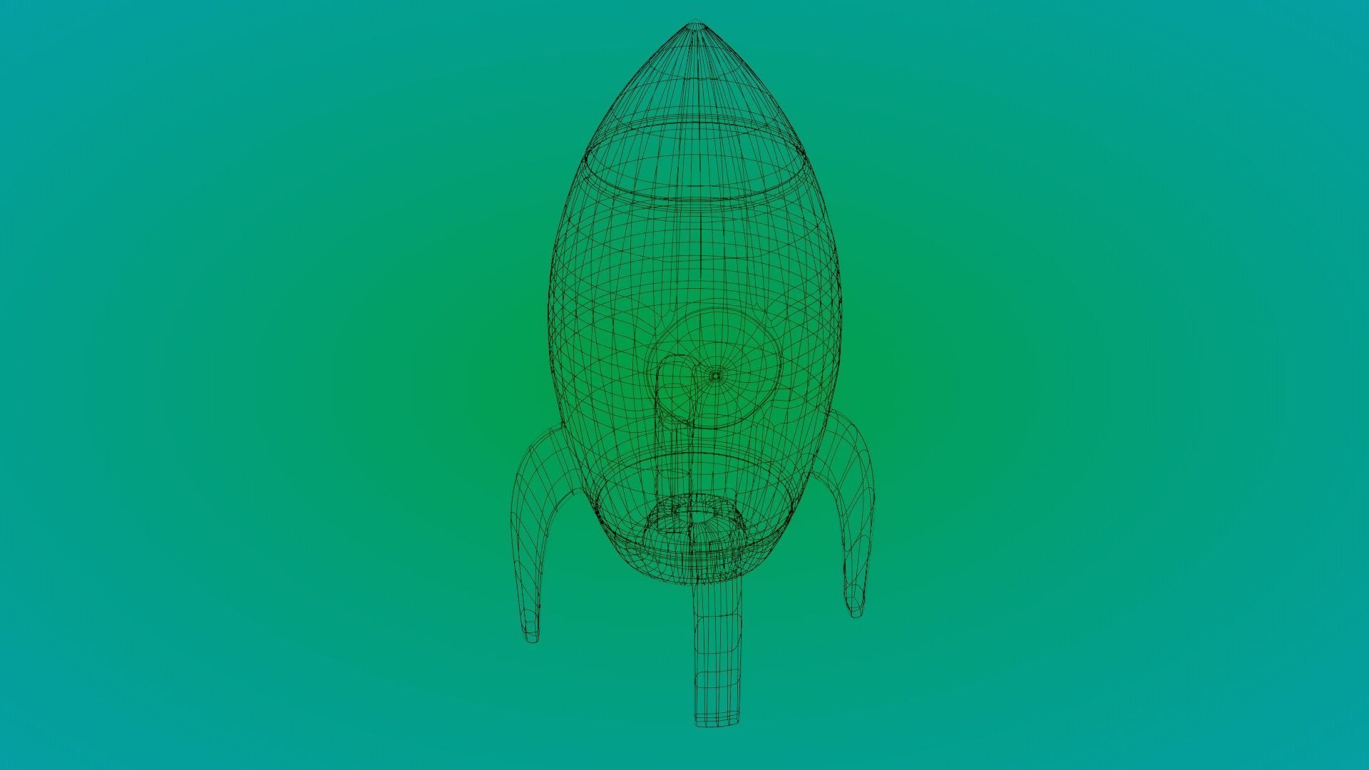 cartoony style rocket free 3D model | CGTrader