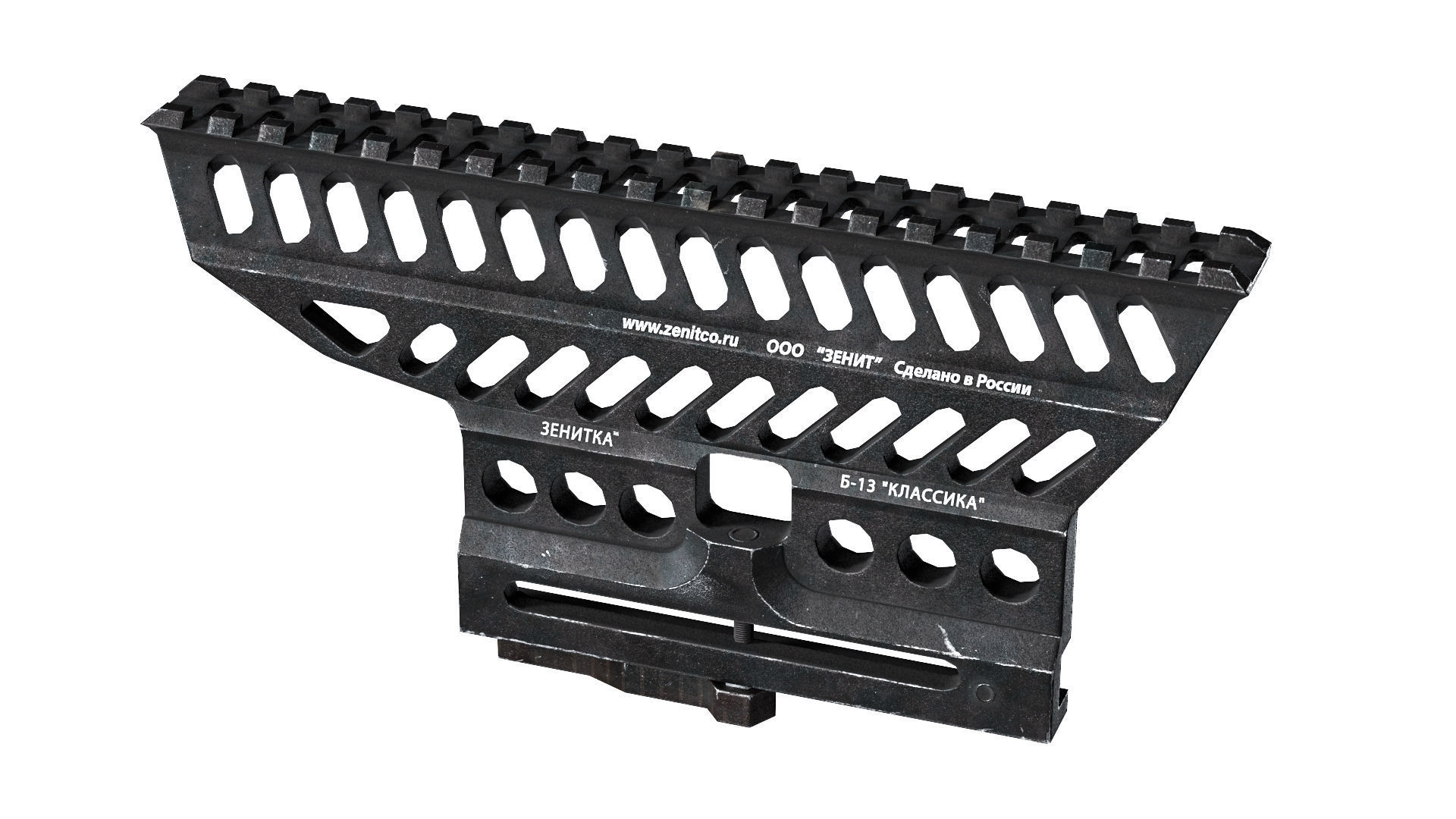 3D model MILITARY Zenitco B-13 Scope Mount Rail for AK ASVAL SVD VR ...