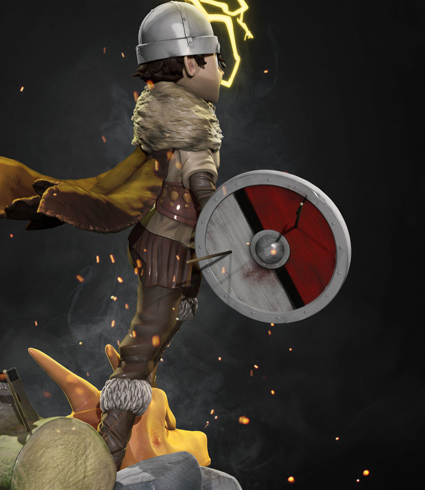Ash God of Thunder STL 3D model 3D printable | CGTrader