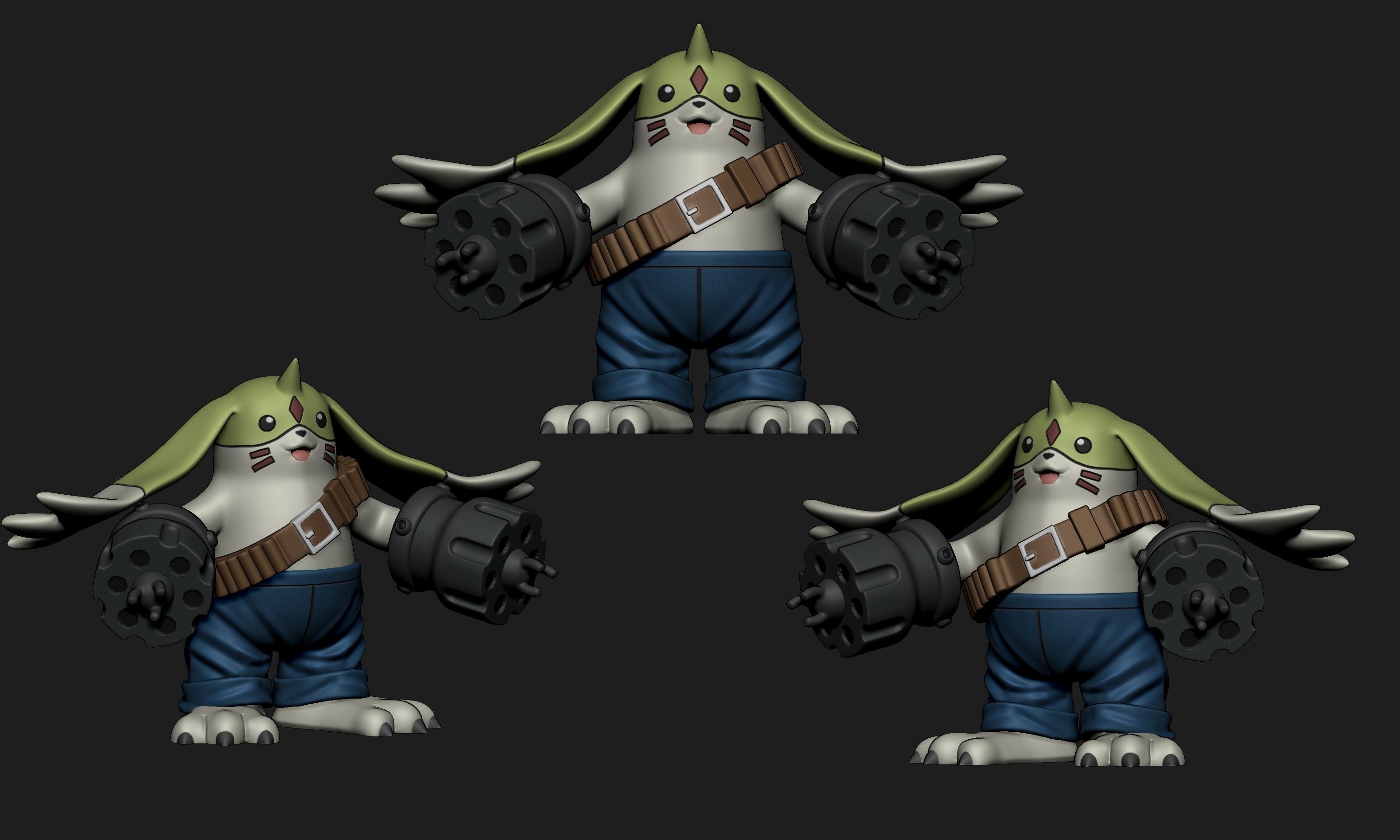 Digimon - Zerimon Evolution Line 3D model 3D printable | CGTrader