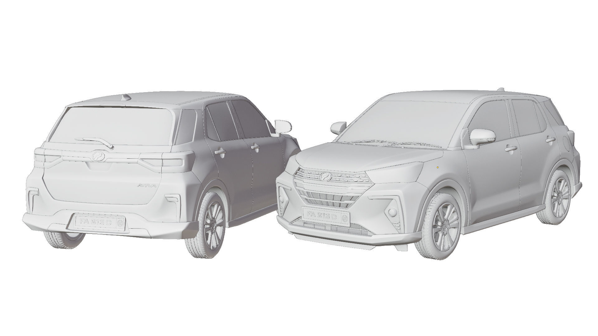 Perodua Ativa 3D model | CGTrader