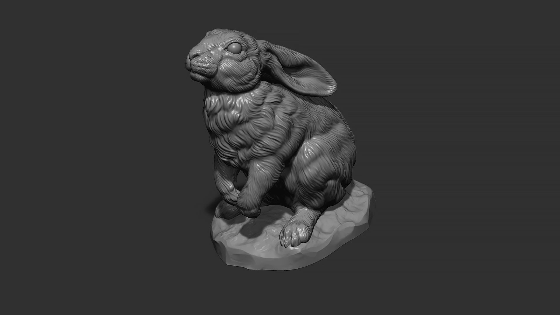 Hare looks up 3D model 3D printable | CGTrader
