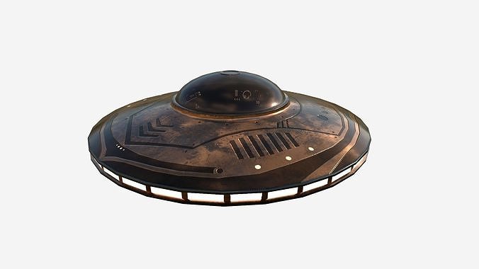 3D model Alien Spaceship UFO B06 Copper - Sci Fi Spacecraft Design VR ...