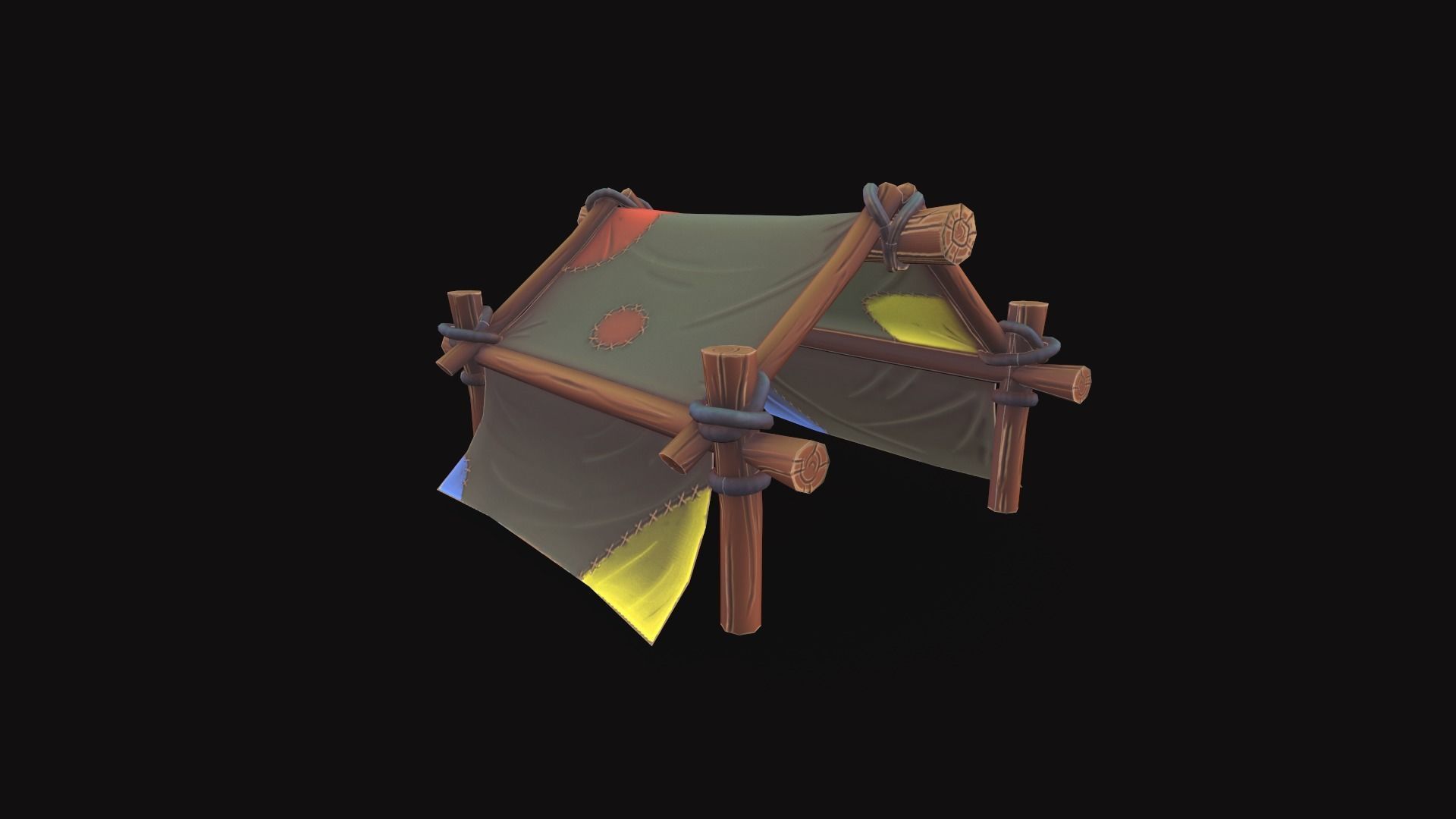 3D model Stylized Tent VR / AR / low-poly | CGTrader