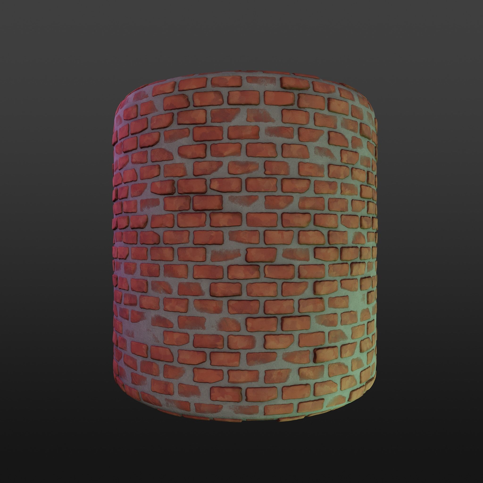 Procedural Stylized Brick Material Texture | CGTrader