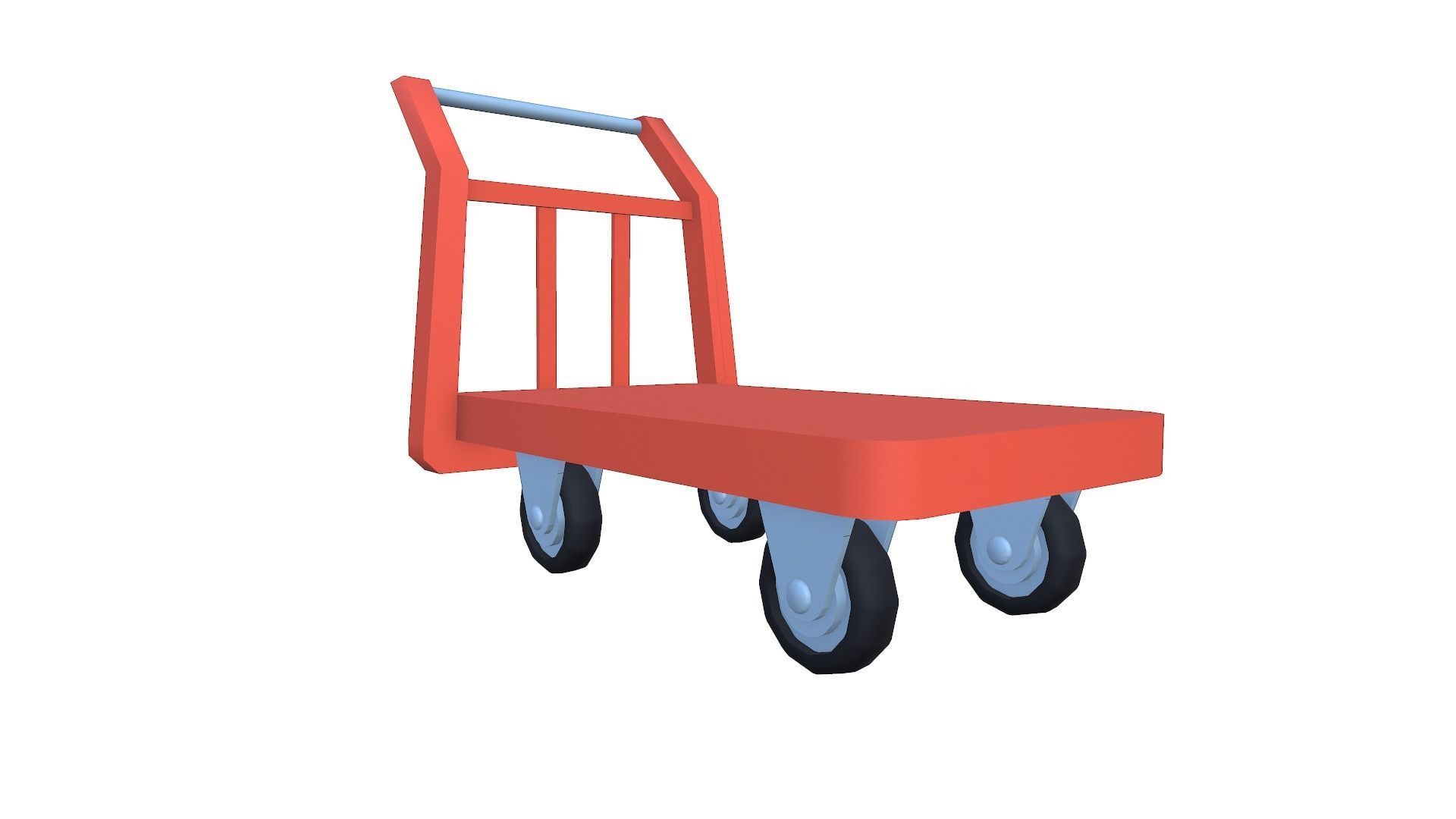 3D model Cartoon Trolley VR / AR / low-poly | CGTrader