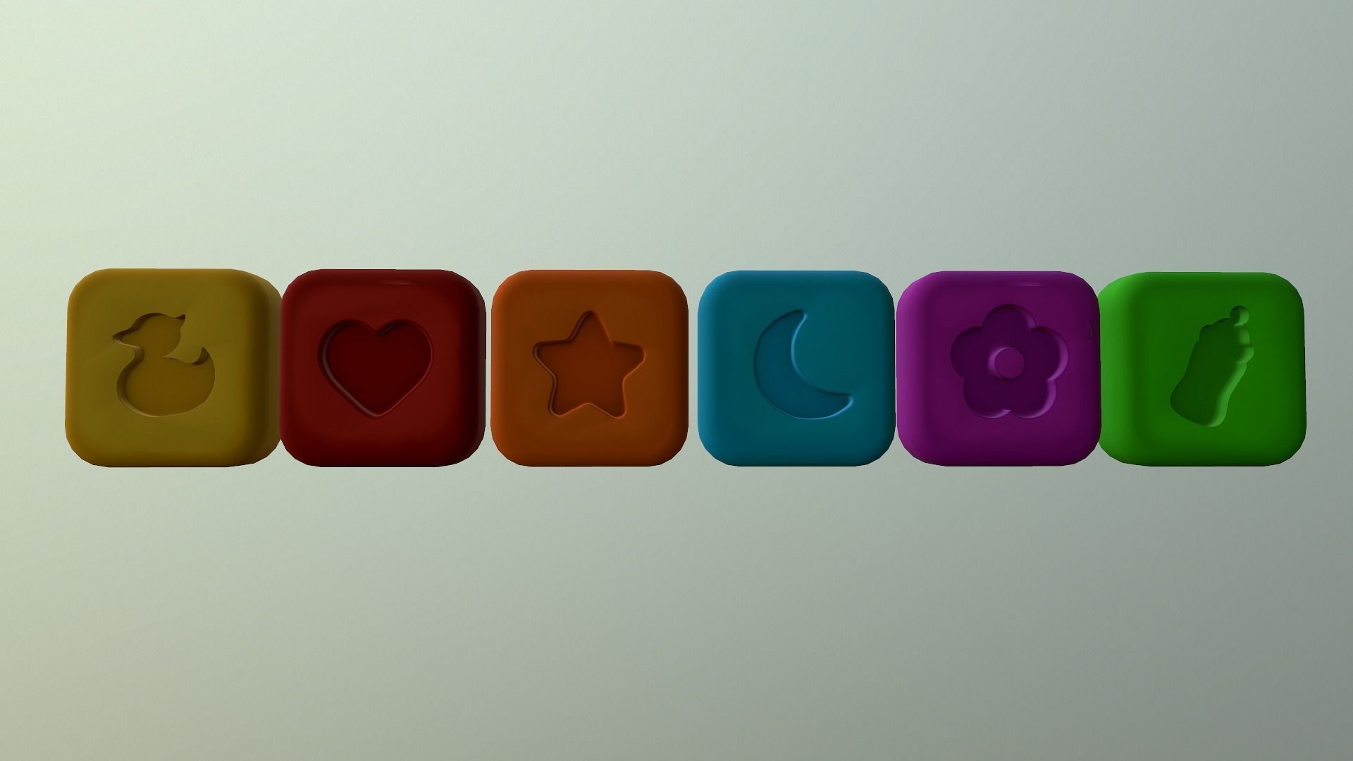 3D model Shape Icons VR / AR / low-poly | CGTrader