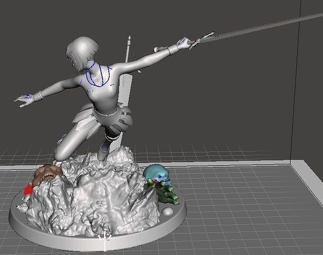 Clare Claymore 3D model 3D printable | CGTrader