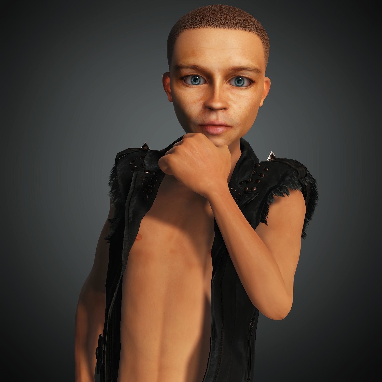 Tyler Durden Fight Club Cartoon Character Blender Iclone Maya 3D model ...