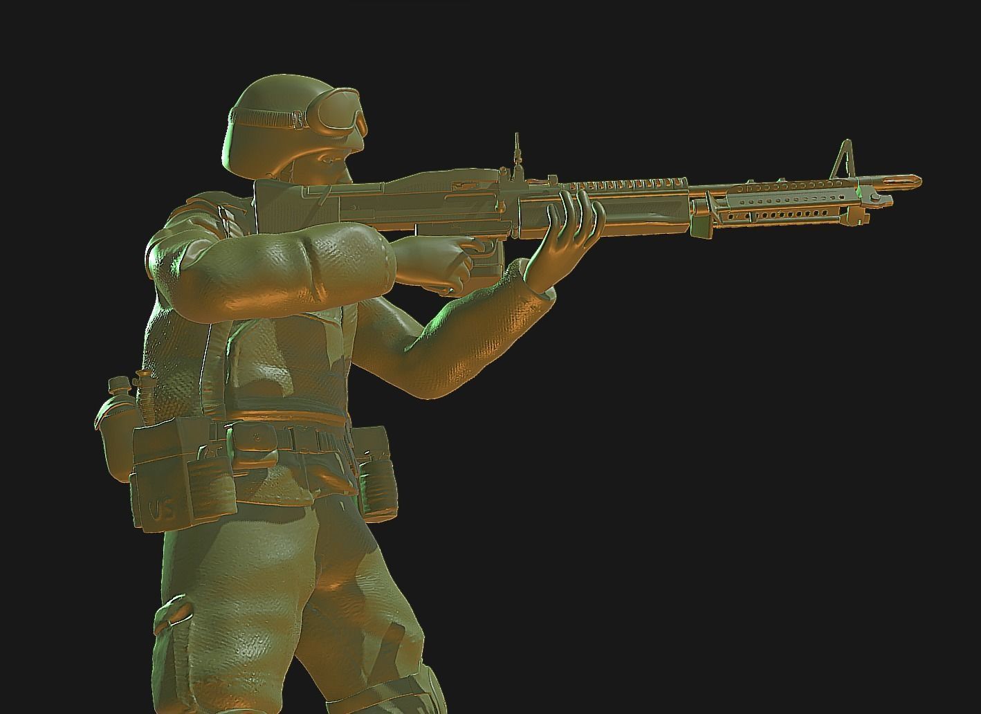 75th Ranger Firing Rifle - US Army 3D model 3D printable | CGTrader