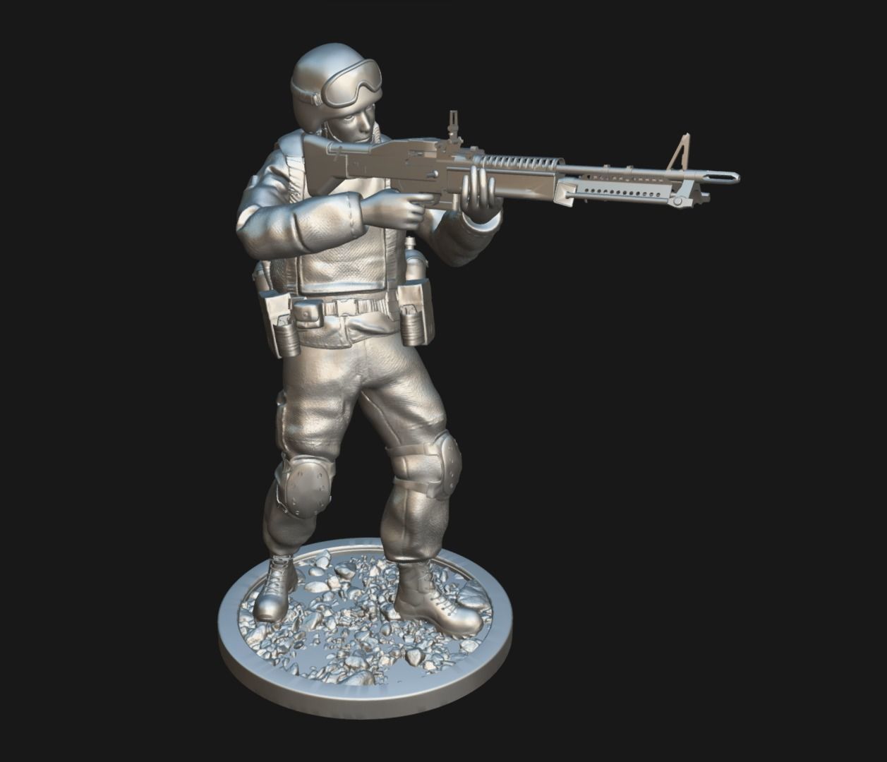 75th Ranger Firing Rifle - US Army 3D model 3D printable | CGTrader