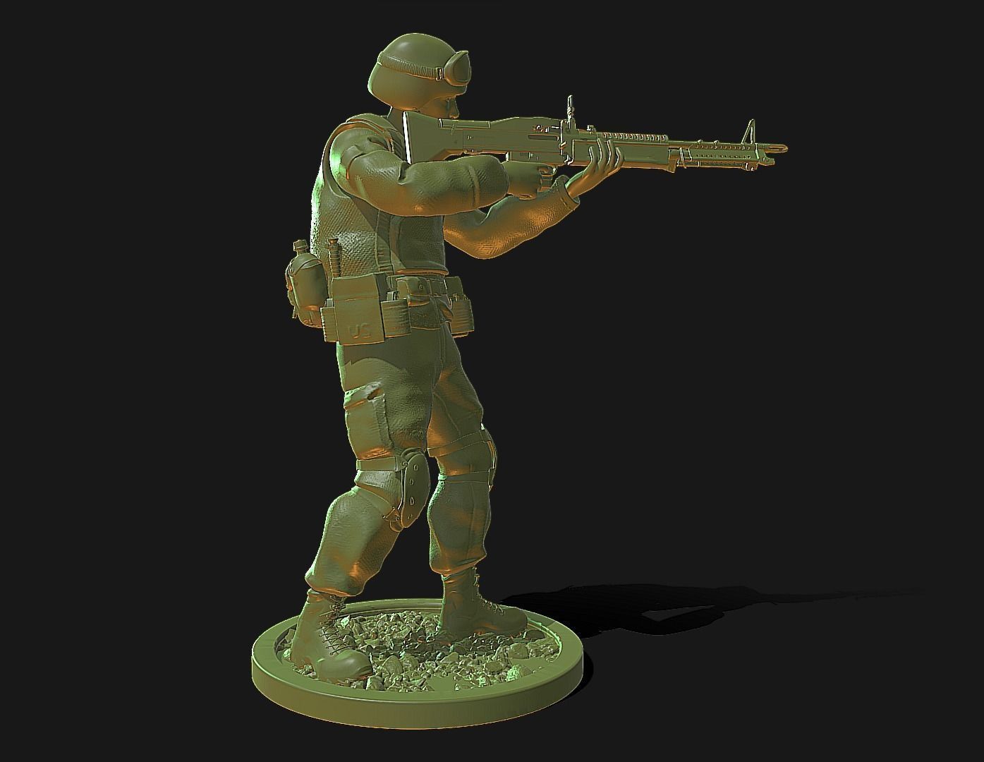 75th Ranger Firing Rifle - US Army 3D model 3D printable | CGTrader