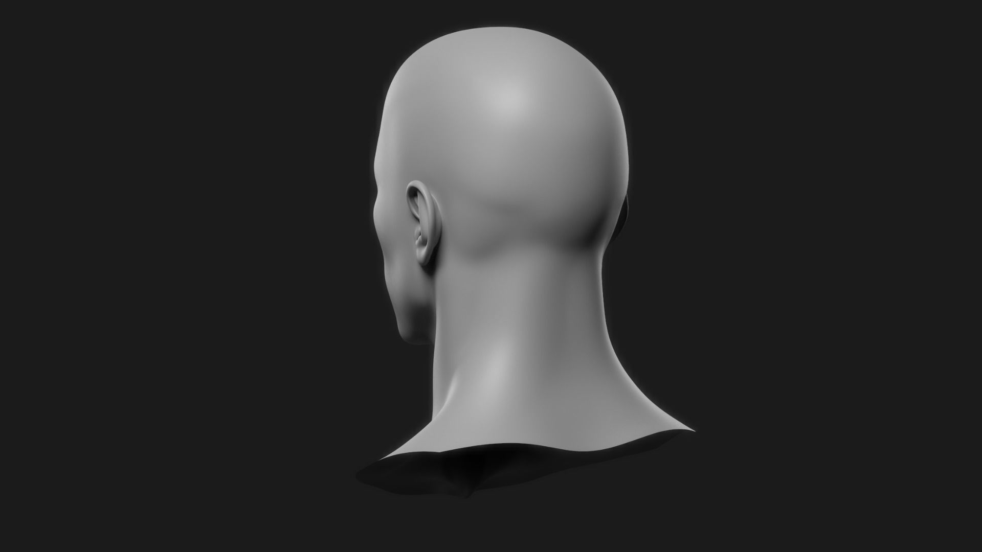 Realistic Man Head Basemesh 3D model | CGTrader