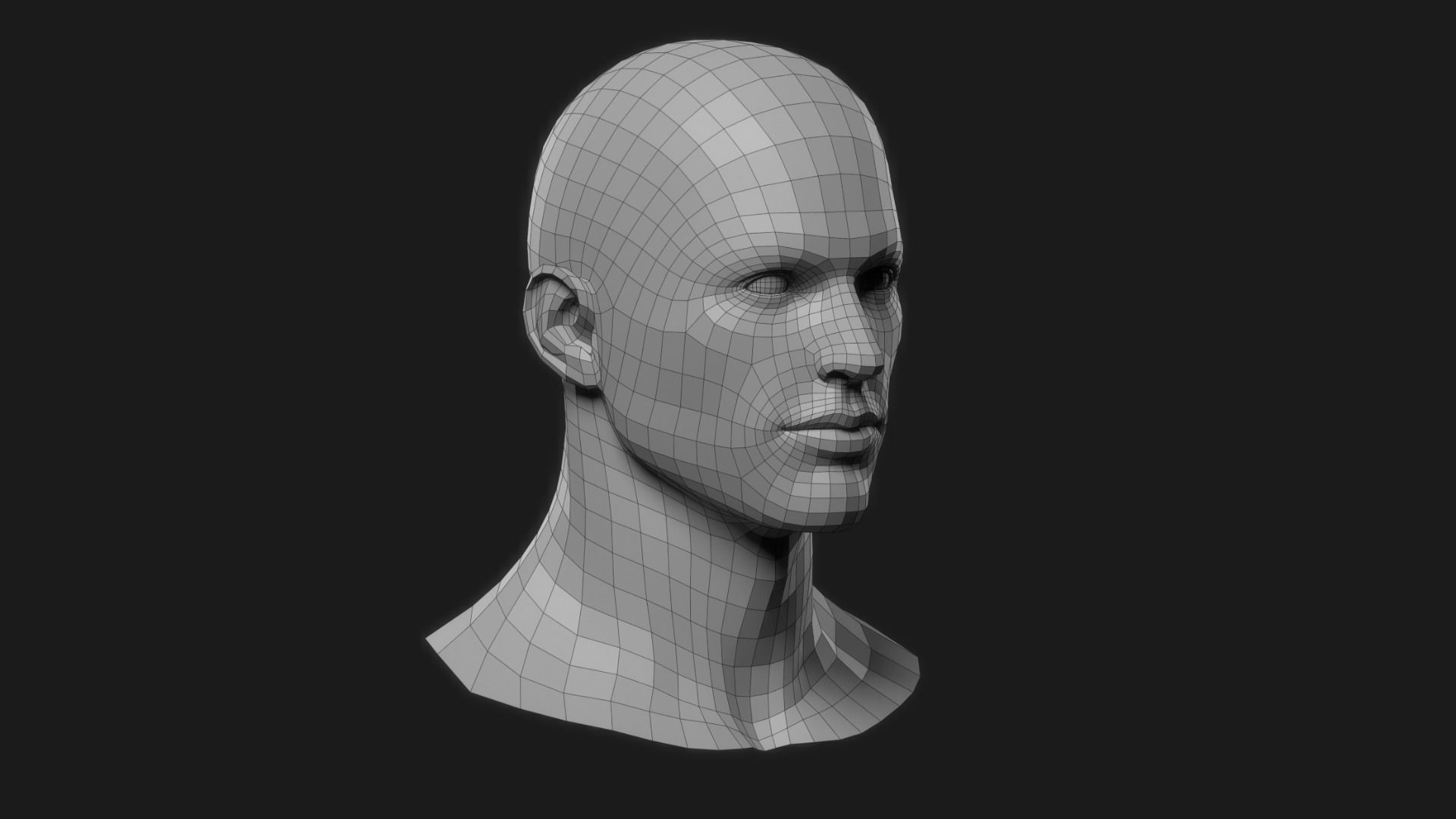 Realistic Man Head Basemesh 3D model | CGTrader