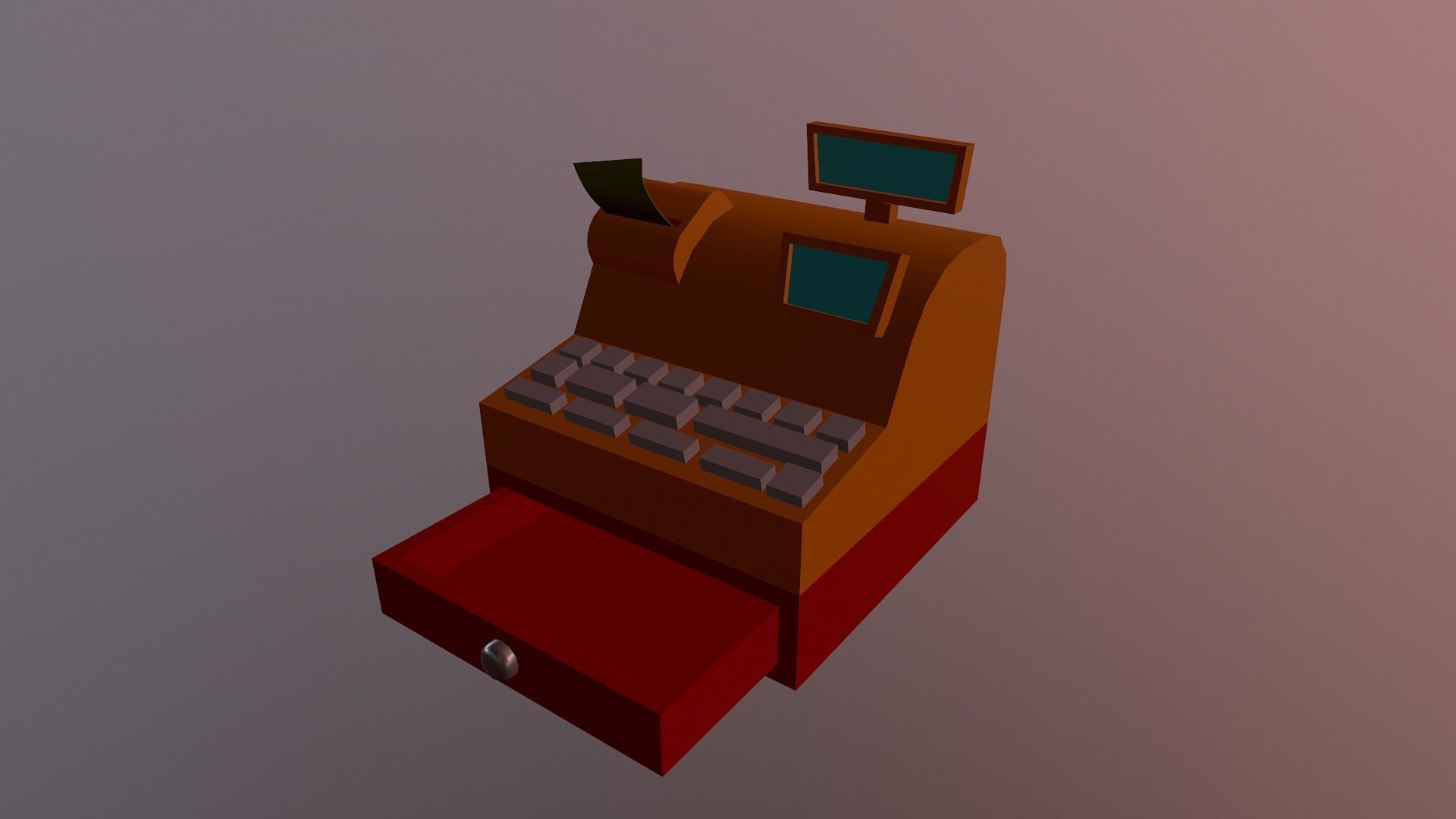 3D model Cartoon Cash Register VR / AR / low-poly | CGTrader