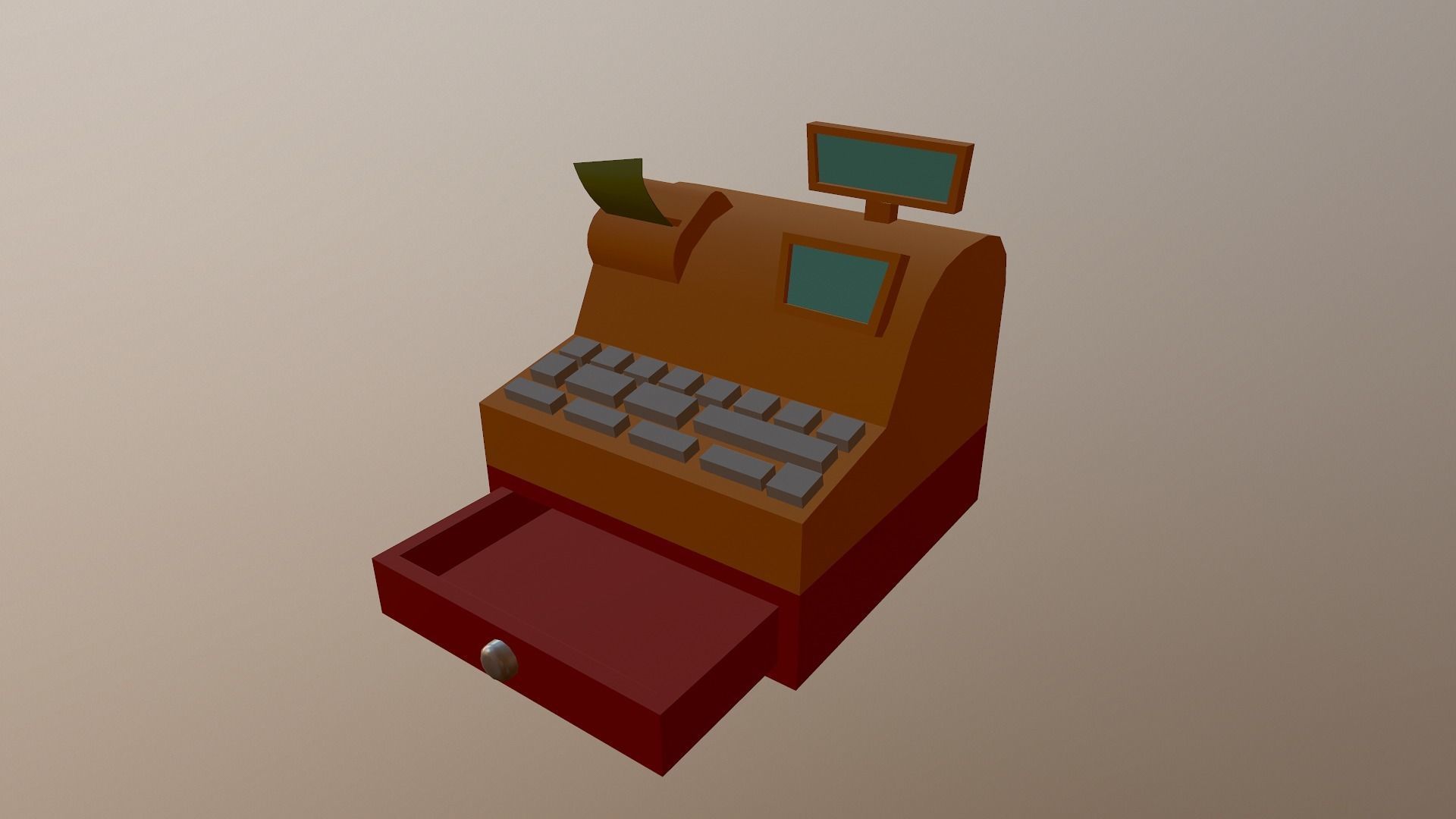 3D model Cartoon Cash Register VR / AR / low-poly | CGTrader