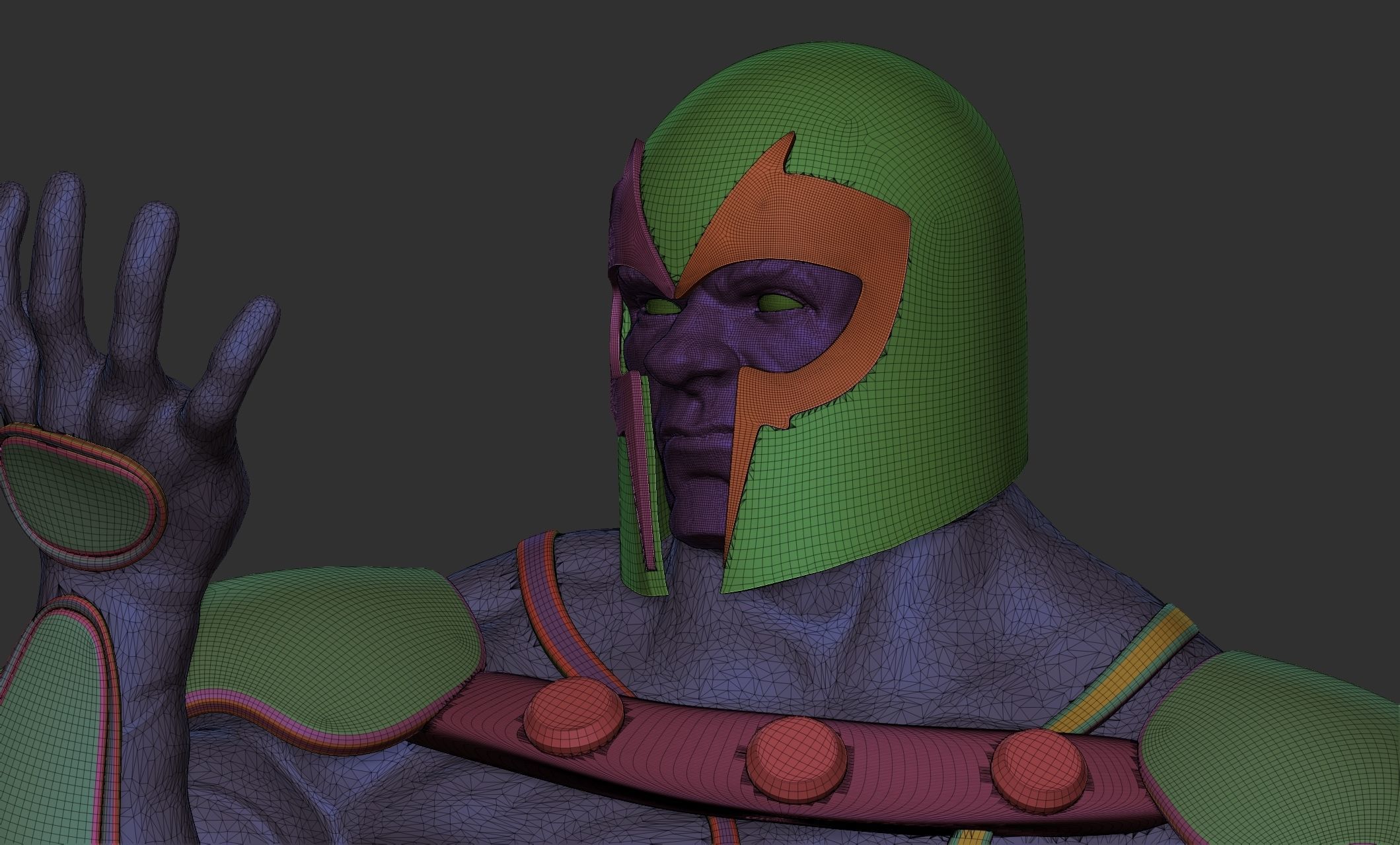 Magneto Printable concept in STL obj and FBX formats 3D model 3D ...