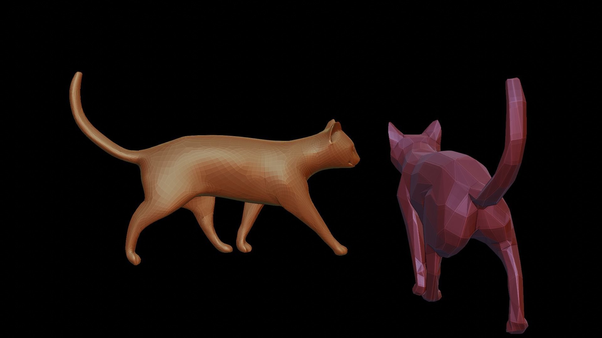 Cat Miniature 3D model 3D printable | CGTrader