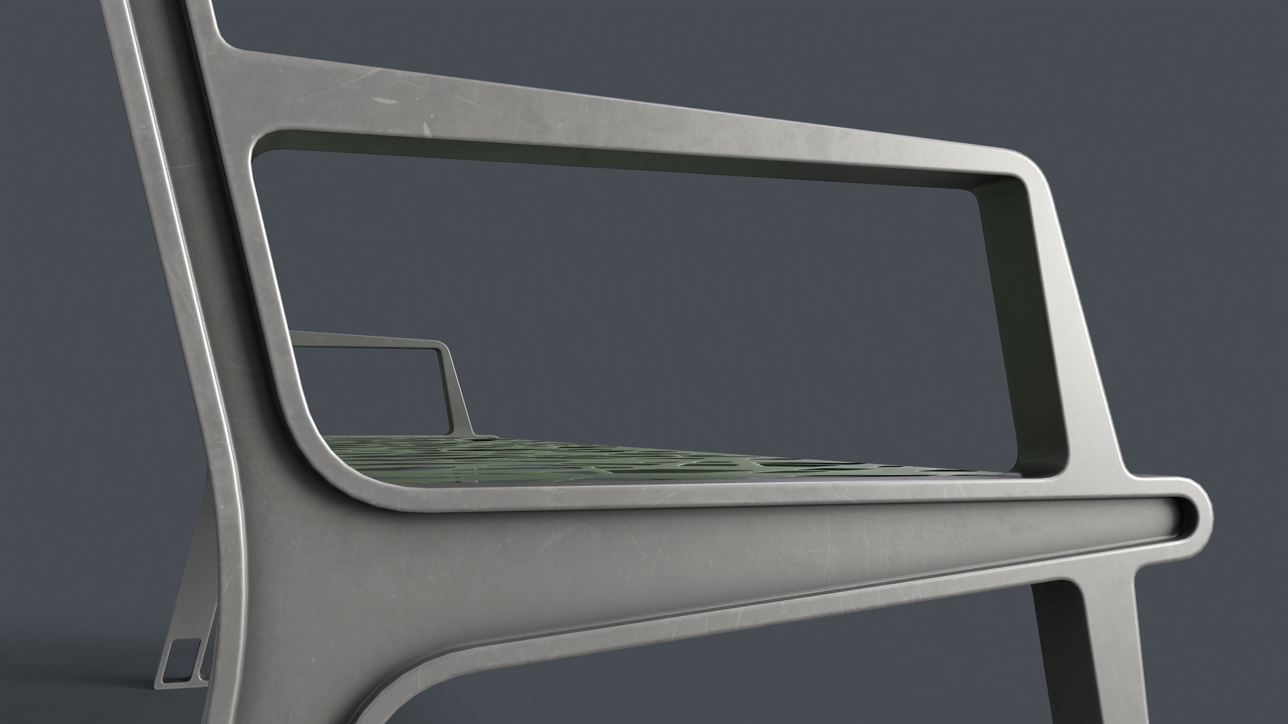 3D model Metal Modern Bench 8 PBR Game Ready VR / AR / low-poly | CGTrader