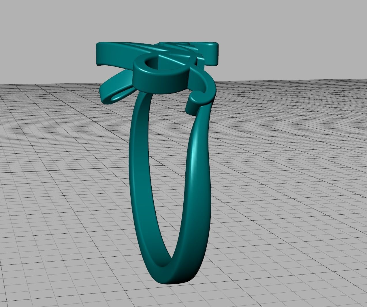 Angel Word Ring Angel Inscription band ring 3d model 3D model 3D ...