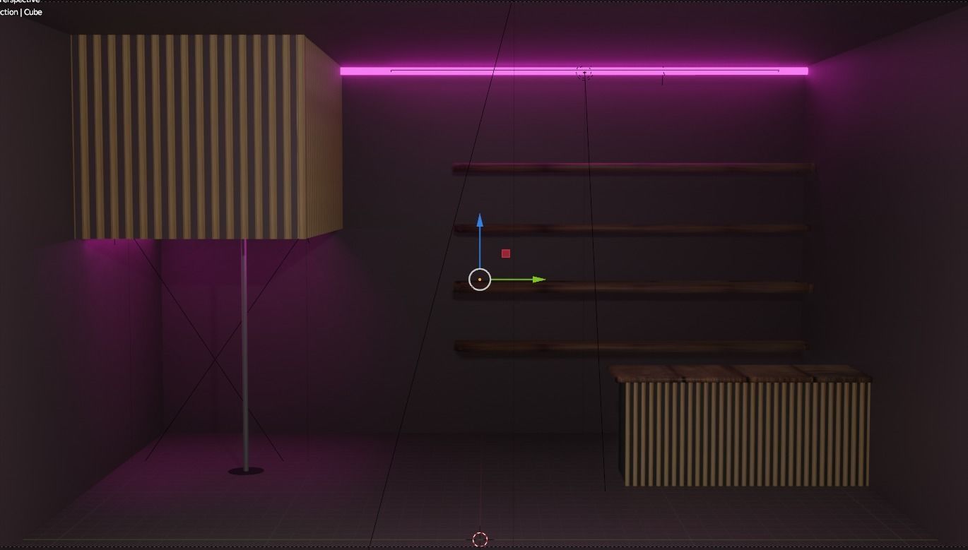 Strip-tease Bar Club With Pole Dance and Neon Light free VR / AR / low-poly 3D model | CGTrader