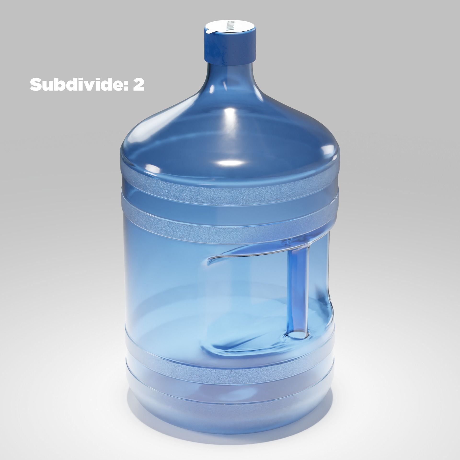 Empty Bottle 20L with 3 materials 3D model | CGTrader